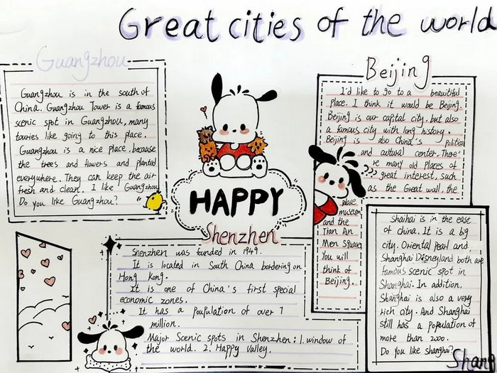 Great cities of the world手抄报（精选13张）